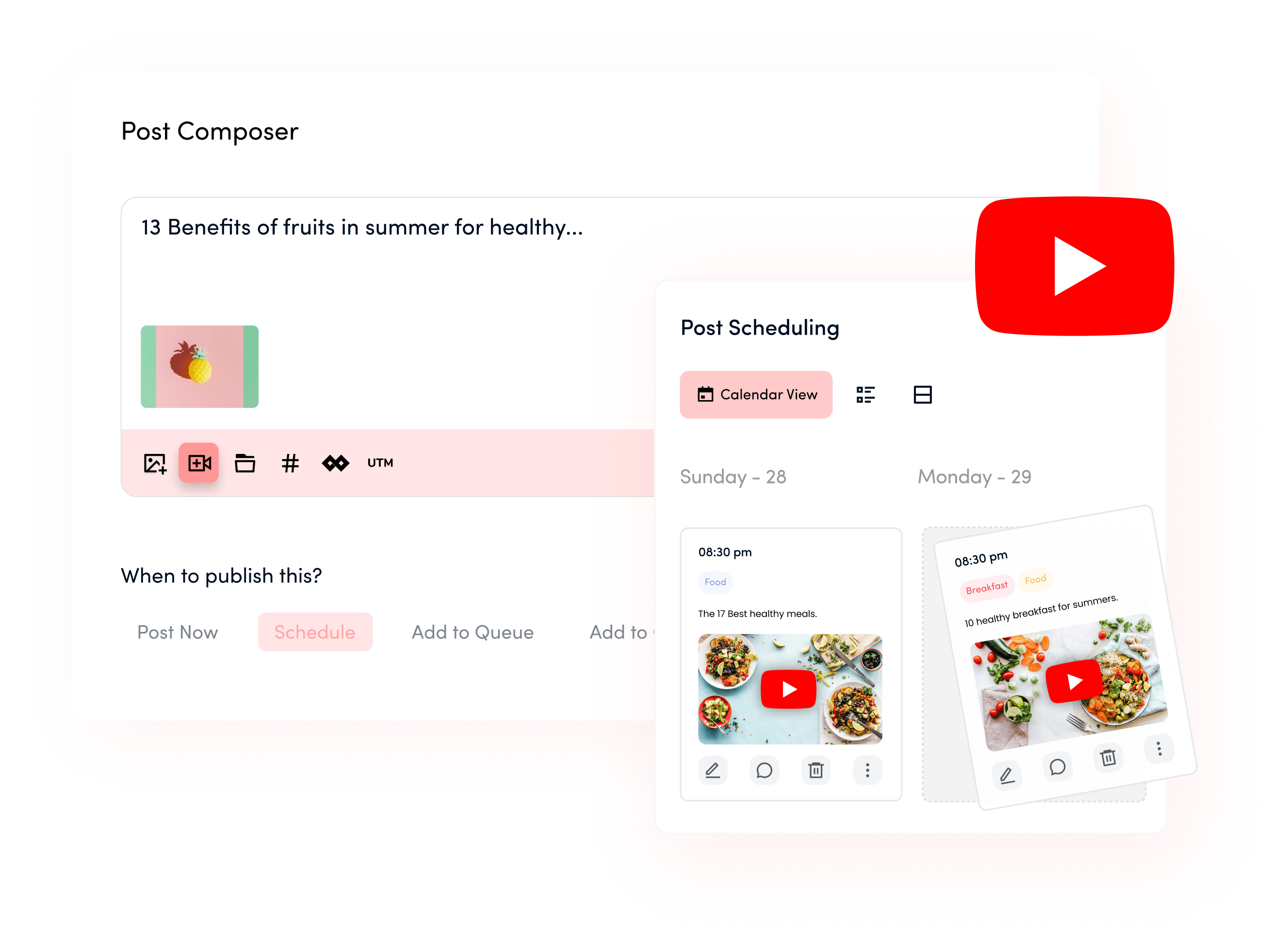Youtube scheduler for marketers and agencies. - ContentStudio