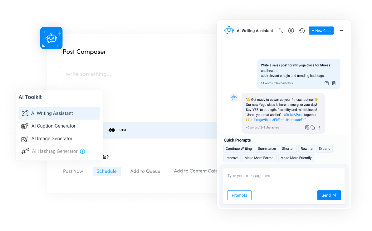 AI content assistant for social media - ContentStudio