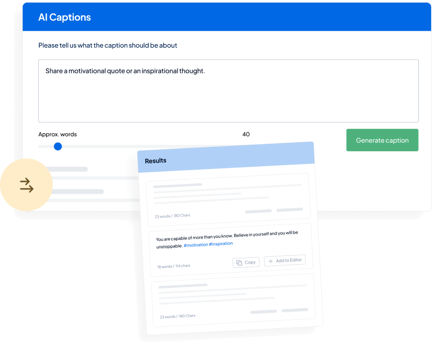 AI Caption Generator for Social Media - ContentStudio